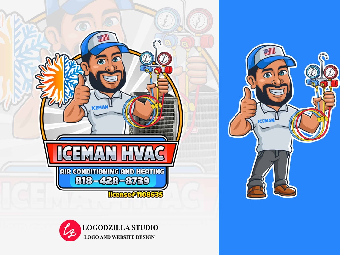 Logo CVC, climatisation et chauffage, logo Carachter, plomberie, logo ...