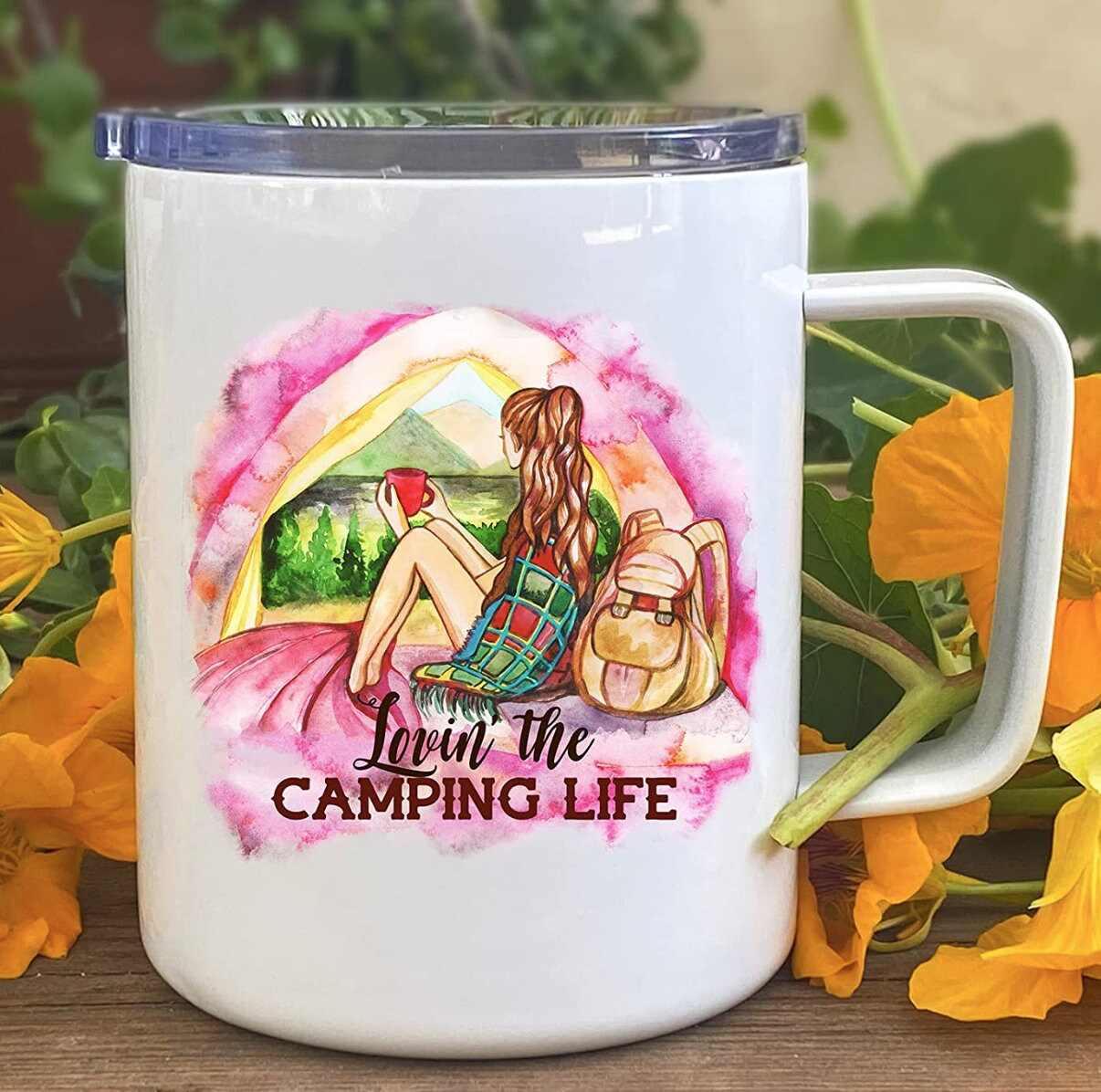 Sublimation Blank Camp Mug With Lid - Etsy