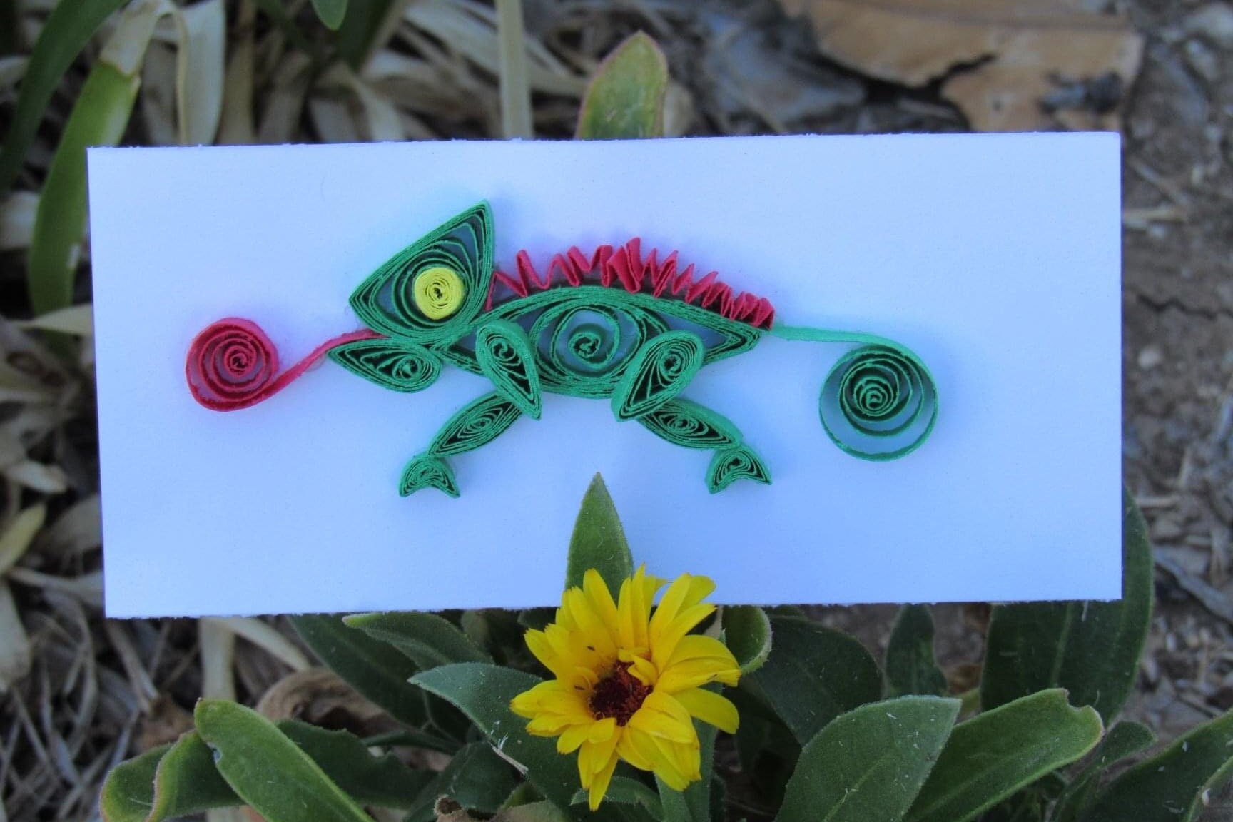 Chameleon Paper Quilling - Etsy