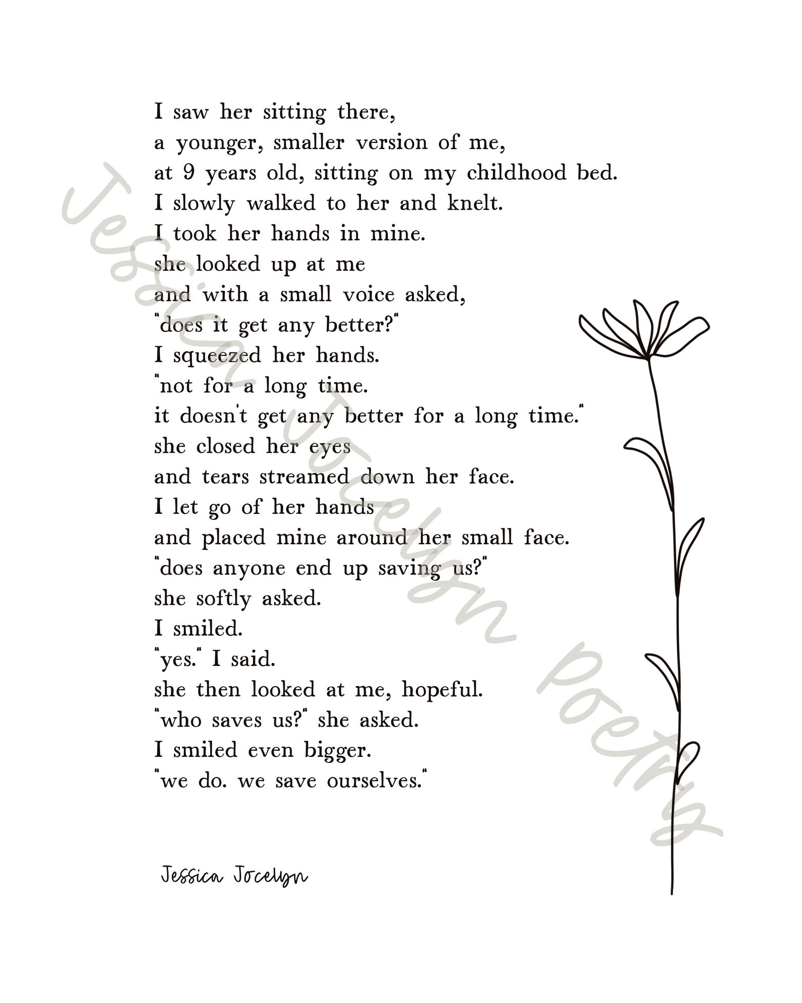 We Save Ourselves Poem - Etsy