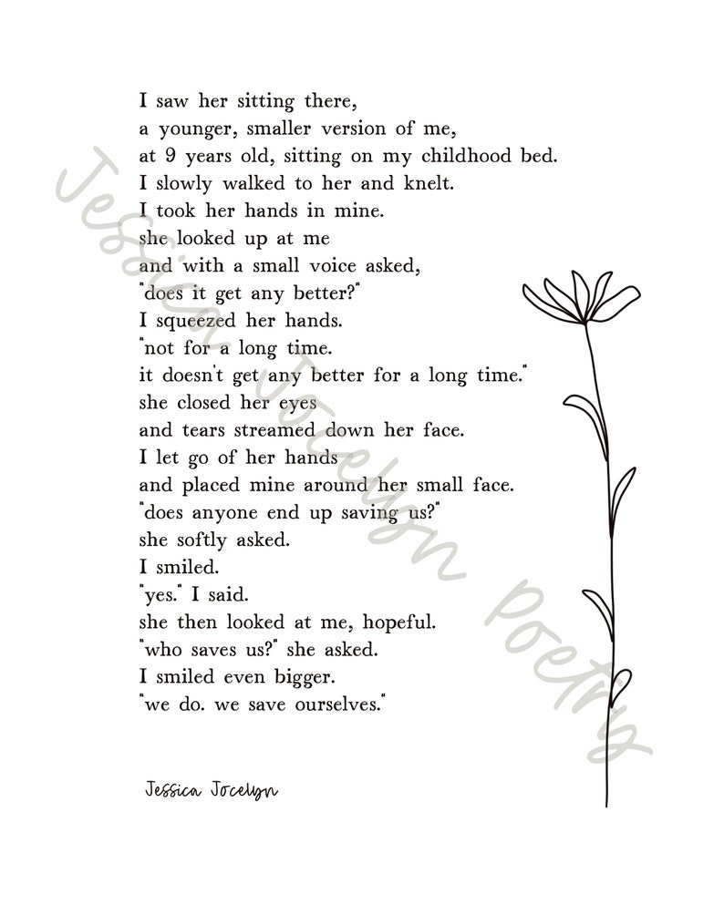 We Save Ourselves Poem - Etsy