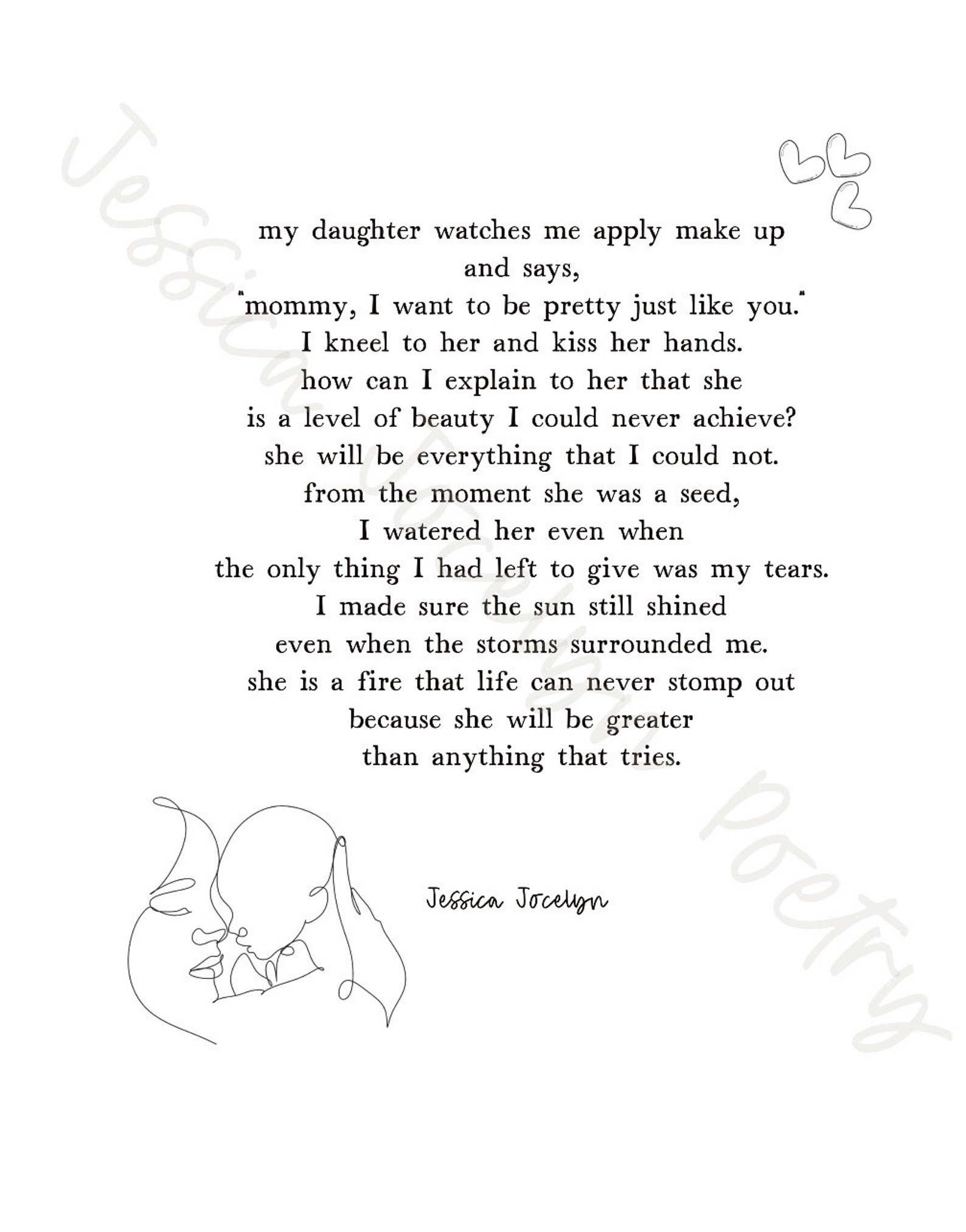 My Daughter Poem - Etsy