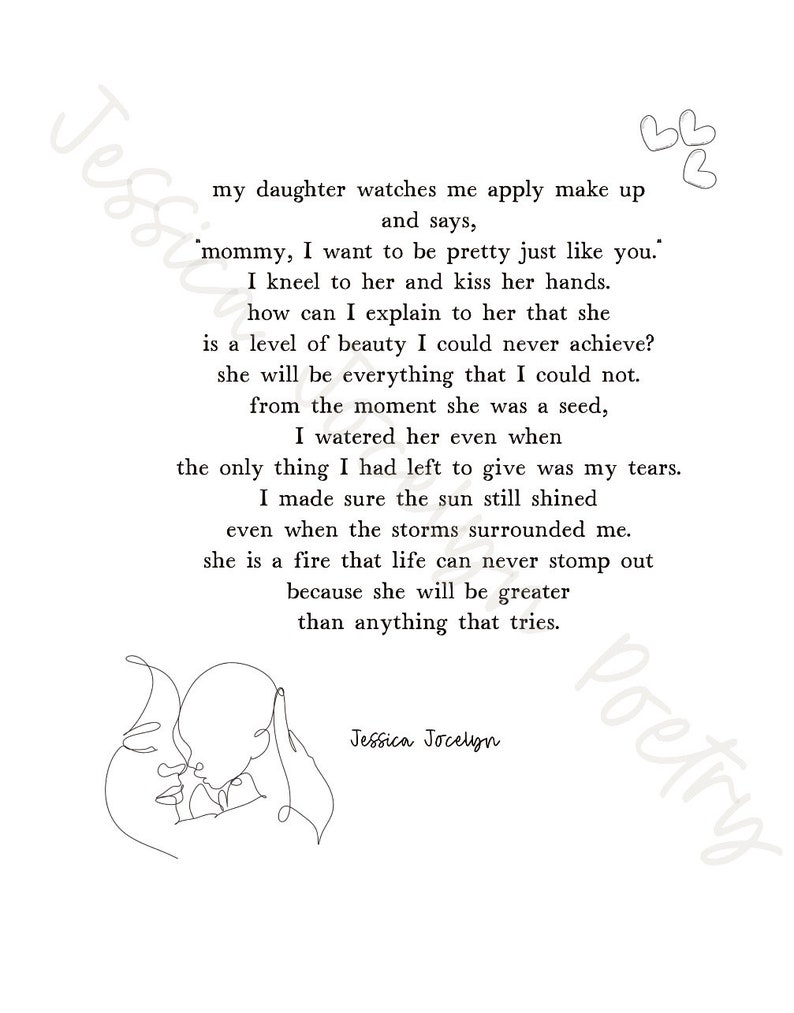 My Daughter Poem - Etsy