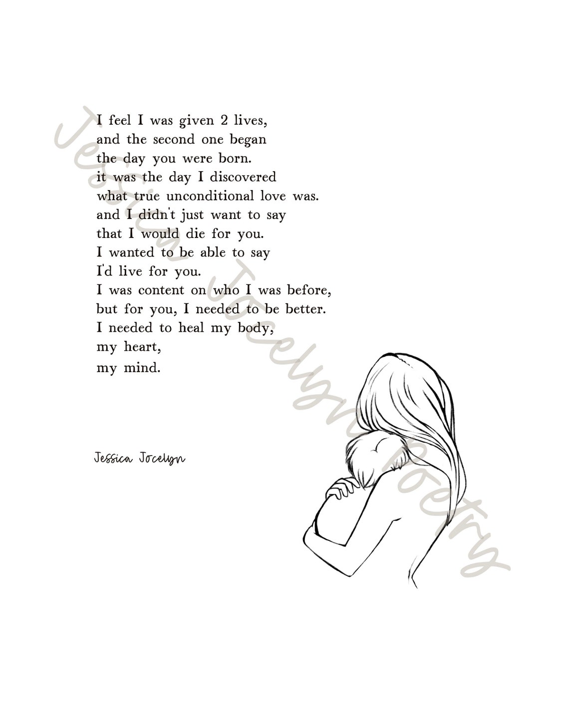 I Feel I Was Given Two Lives Poem - Etsy