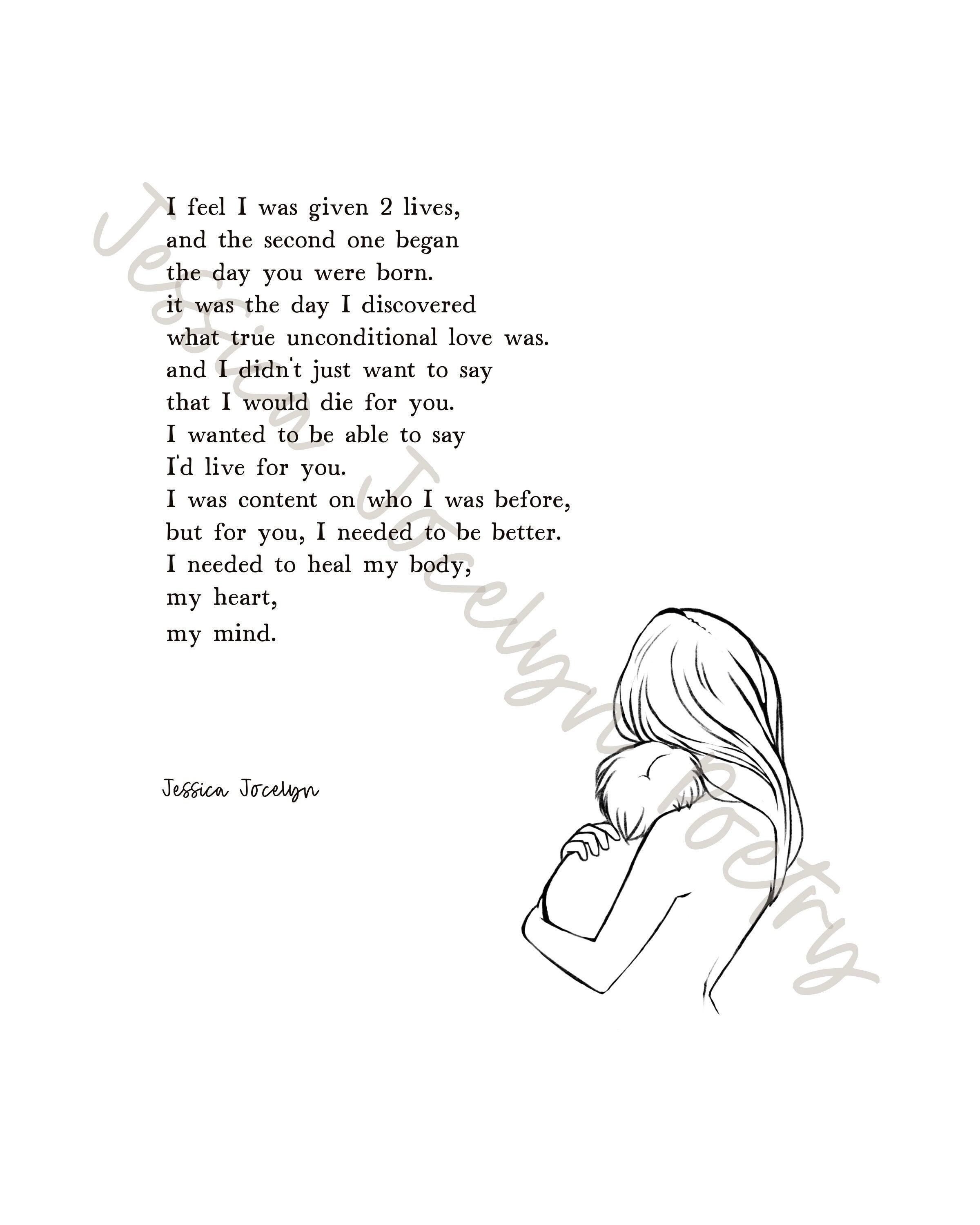 I Feel I Was Given Two Lives Poem - Etsy