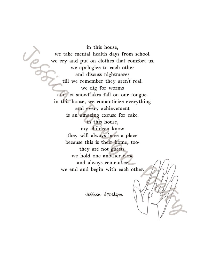 In This House Poem - Etsy