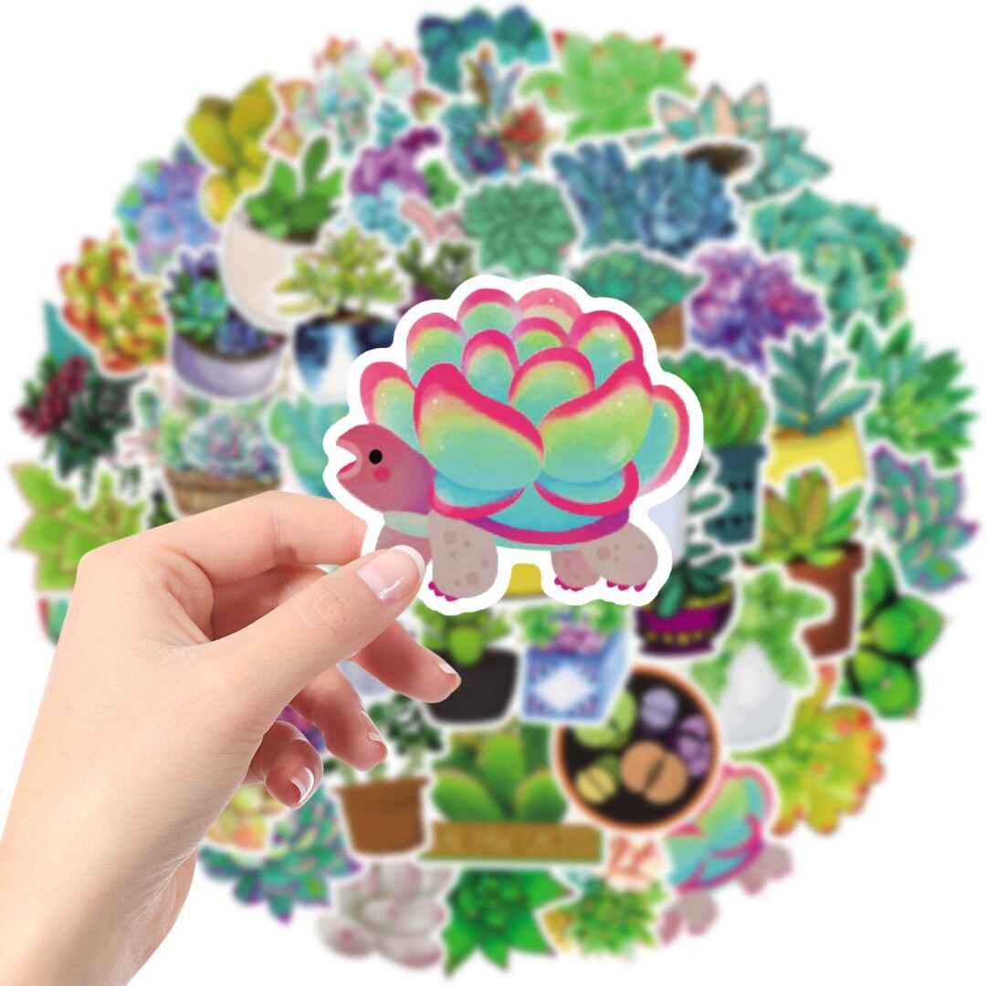 50 PCS Stickers Pack, Colorful VSCO Waterproof Vinyl Stickers, Cute ...