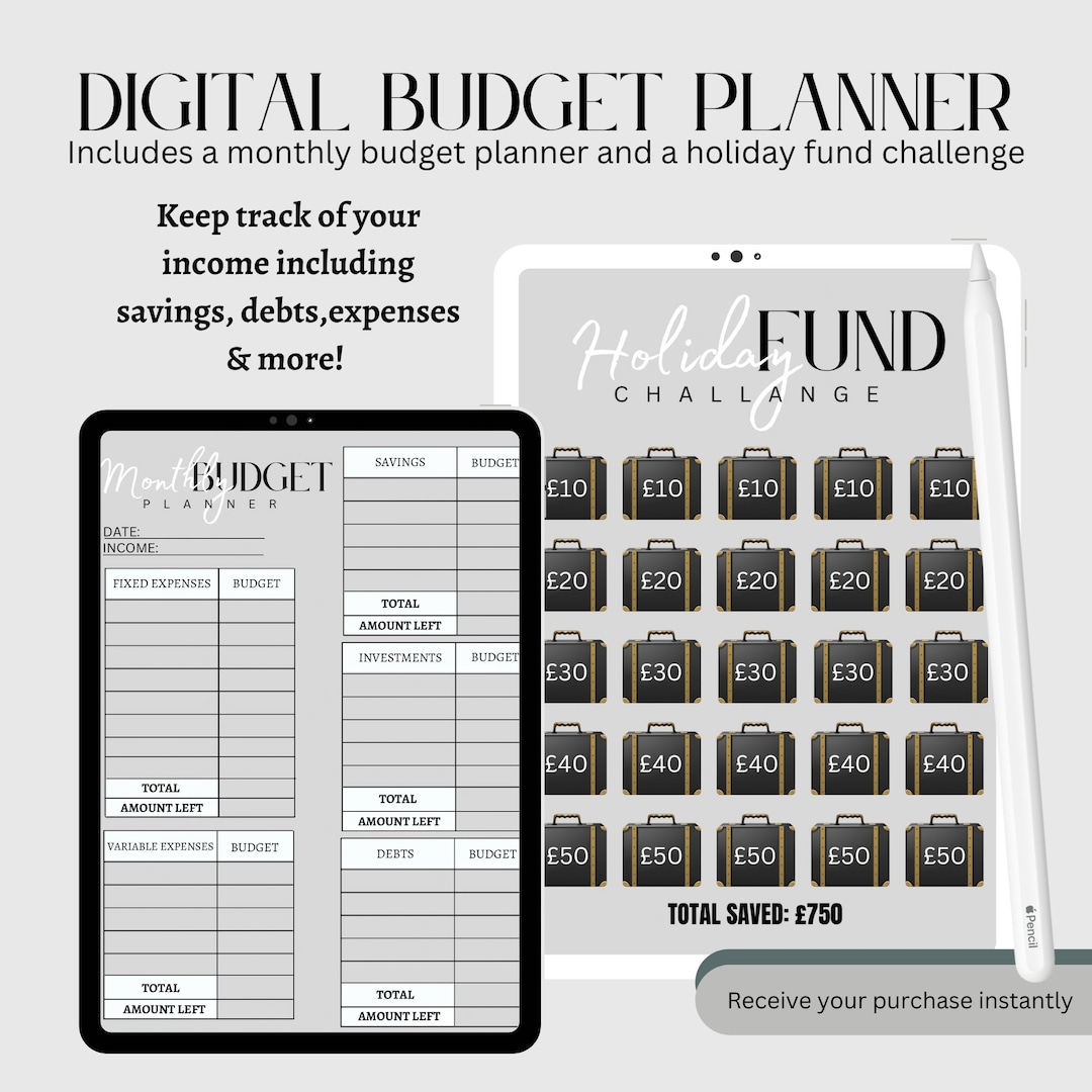 Digital Budget Planner, Finance Tracker, Finance Planner, Digital ...