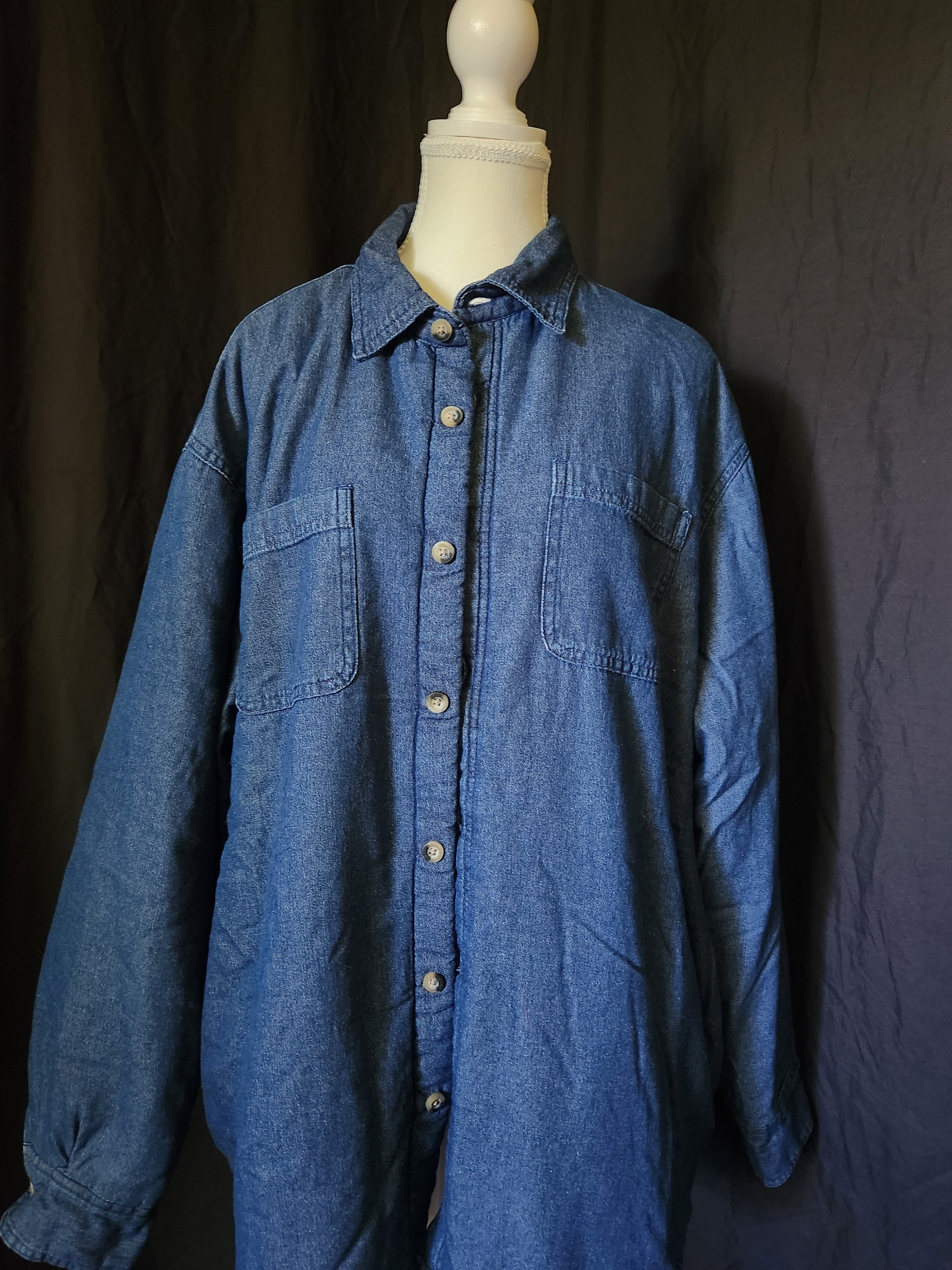 Vintage Wrangler Blue Denim Jacket Rodeo Western Ranch WRANGLER ...