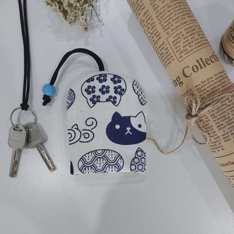 Handmade Fabric Key Pouch: Soft Pull-up Key Case - Etsy