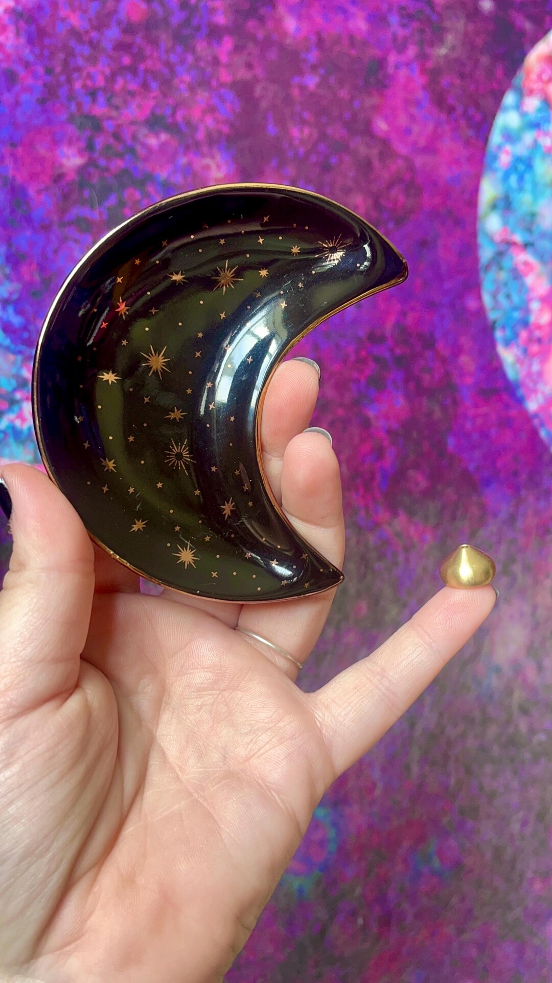 Crescent Moon Tumble Dish/incense Burner - Etsy