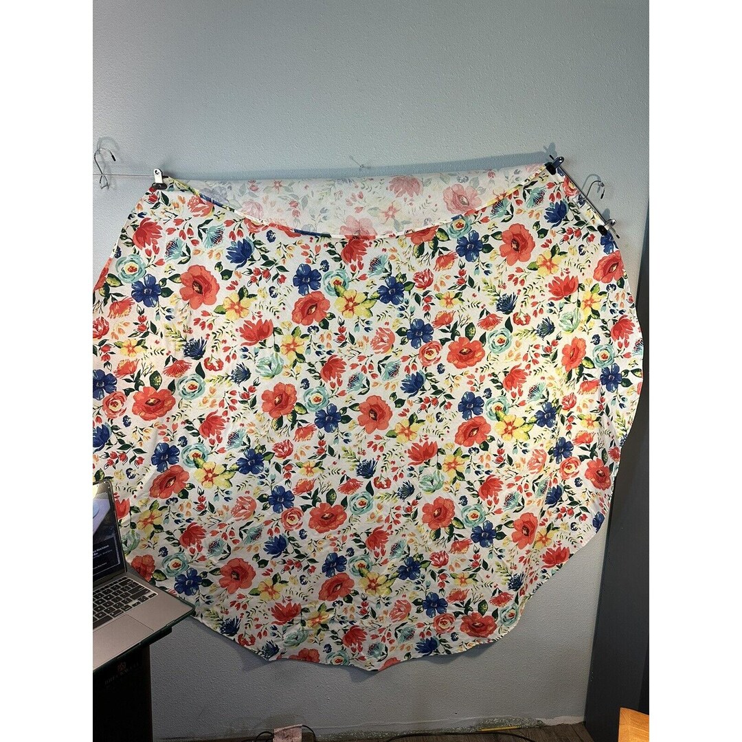 The Pioneer Woman Delaney Floral Fabric Tablecloth 70" Round - Etsy