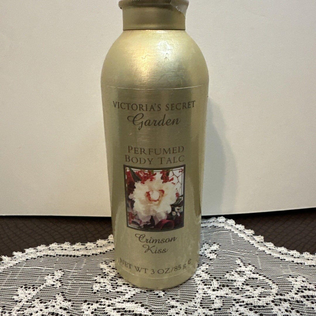 Vintage Victorias Secret Garden CRIMSON KISS Perfumed Body Talc New Old ...