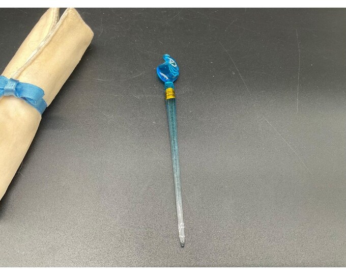 Vintage Glass Perfume Applicator Wand With Swirled Blue Top and Case, 6 ...