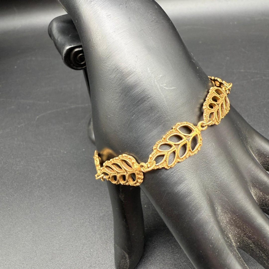 Vintage MMA Merovingian Leaf Bracelet 24K Plated RMN Metropolitan ...