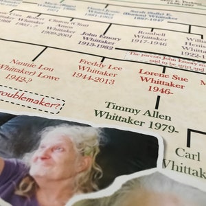 The Whittaker's Inbred Family Tree 30in X 20in Poster - Digital ...