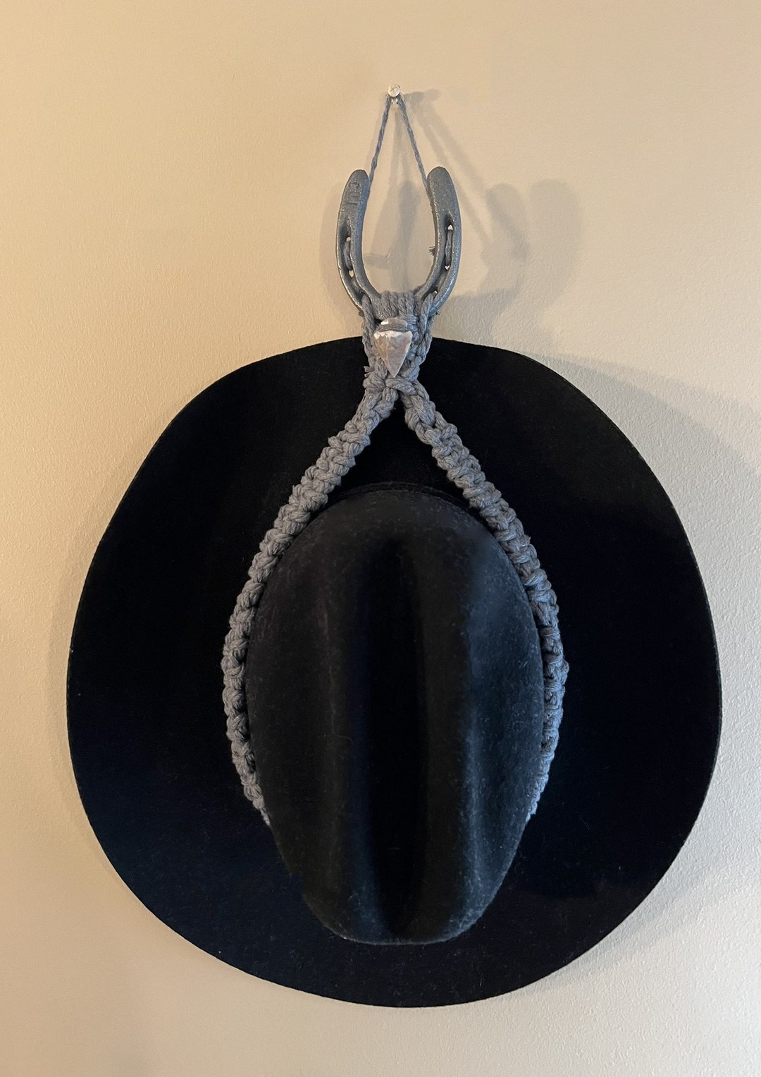 Boho Macrame Single Hat Hanger, Hat Organizer, Hat Rack, Hat Storage ...