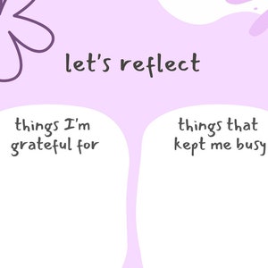 Reflection Digital Printable Download Worksheet for Easy Reflection - Etsy