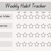 Weekly Habit Tracker Digital Printable Download for Planning and ...