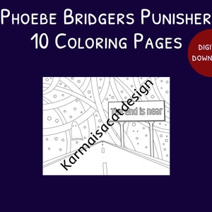 Phoebe Bridgers Punisher Adult Coloring Pages - Etsy