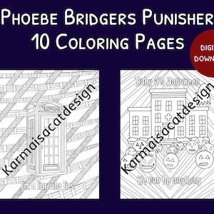 Phoebe Bridgers Punisher Adult Coloring Pages - Etsy