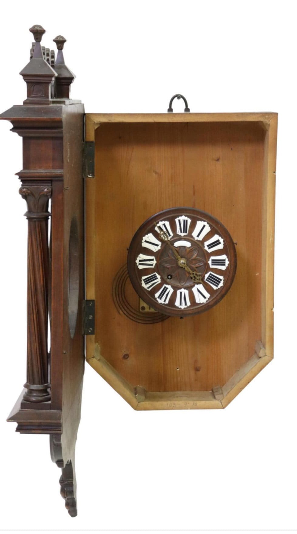 19th Century Gothic Revival Wall Clock - Etsy