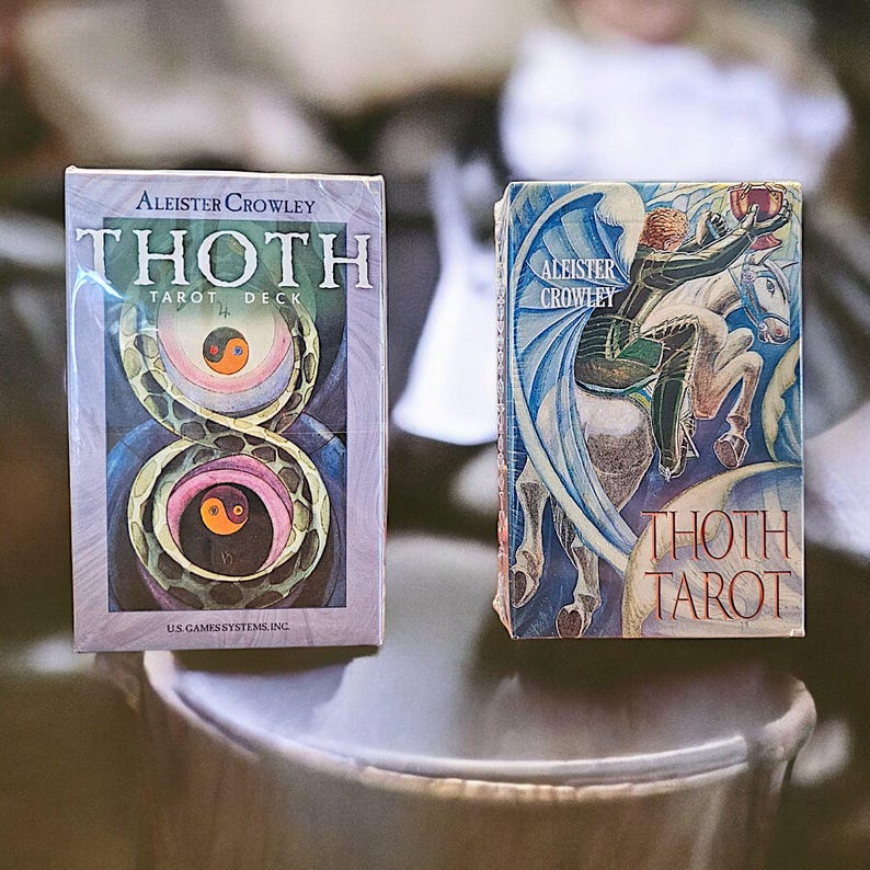 Crowley Thoth Tarot Deck and Guidebook – Pocket Travel Size - Etsy