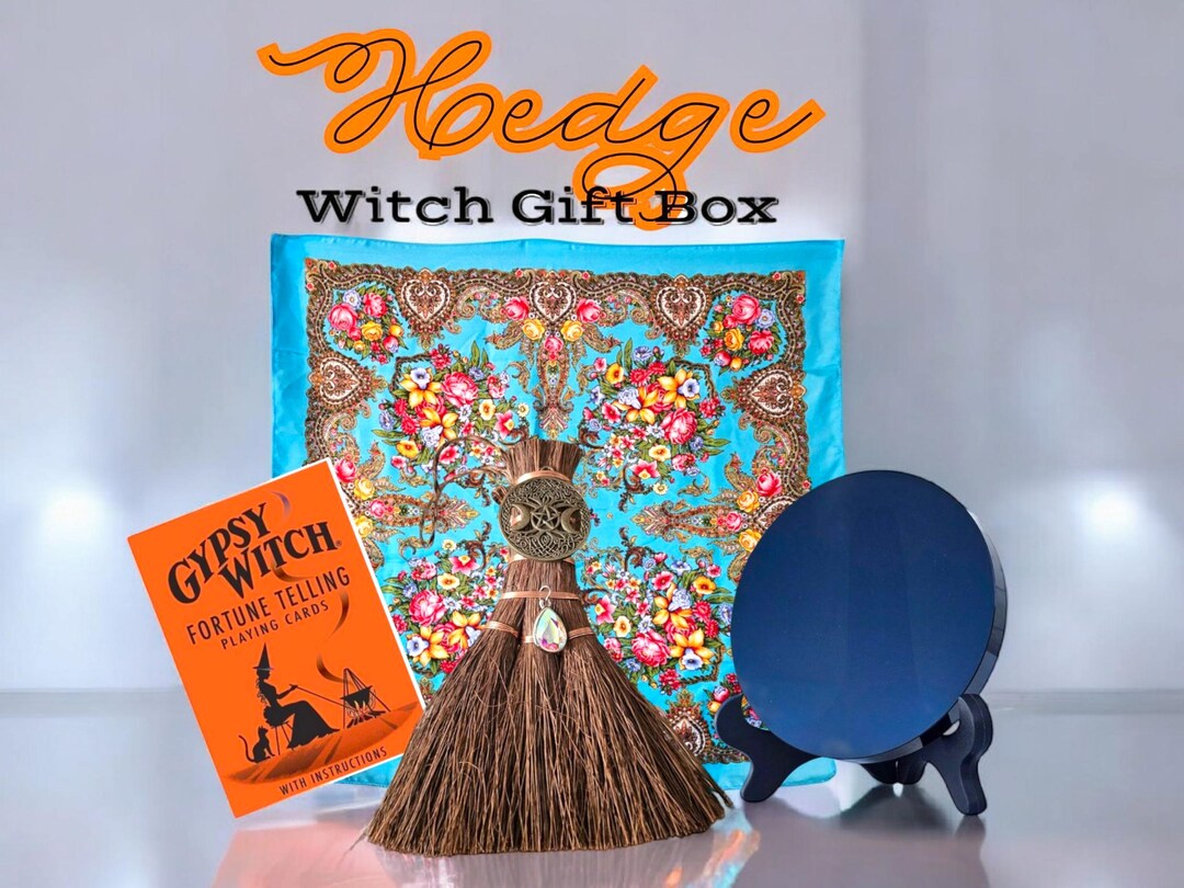 Hedge Witch Ritual Kit| Besom Broom, Selenite Cleansing Wand, Chakra ...