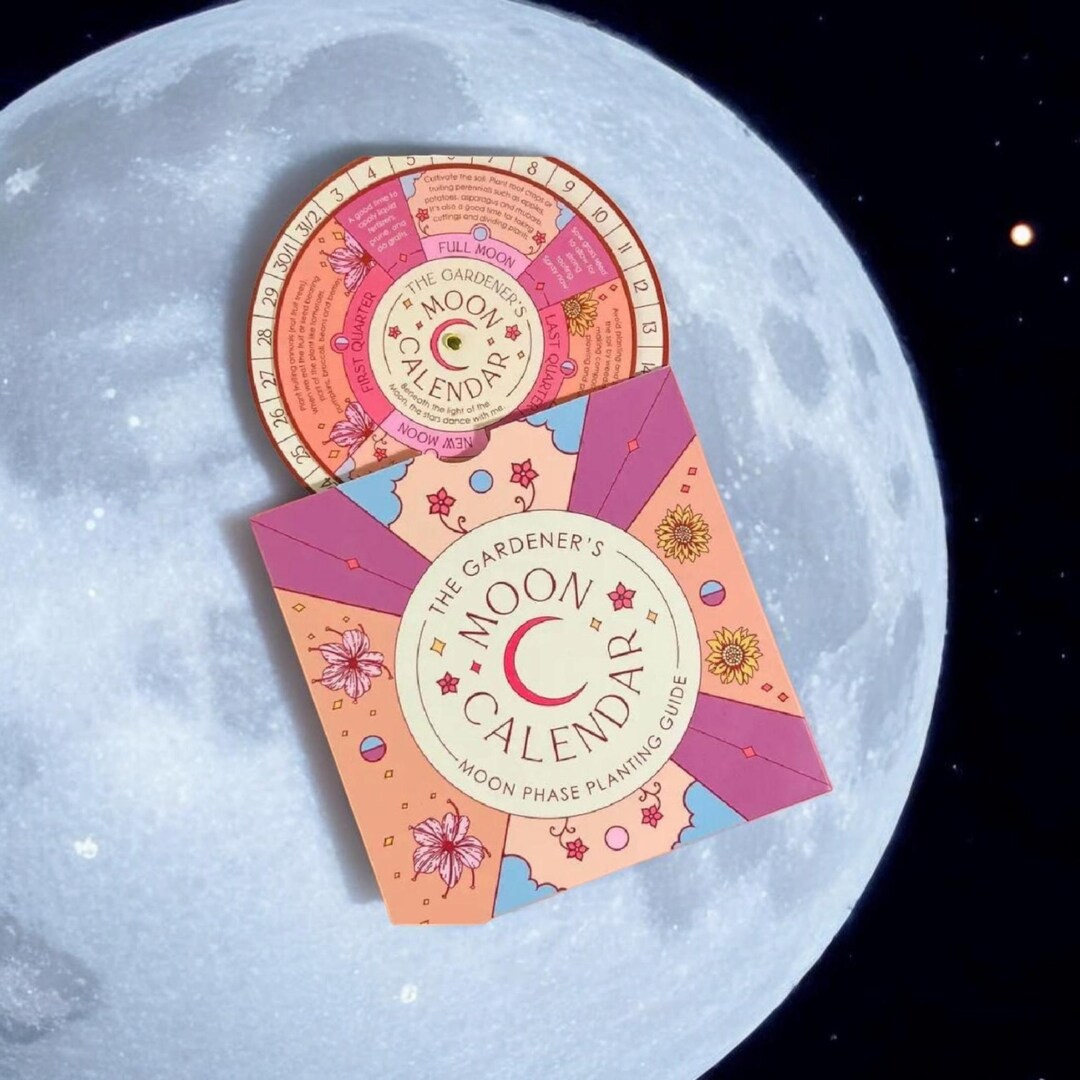 Perpetual Moon Calendar Spinning Wheel Rotating Wheel Moon Calendar ...