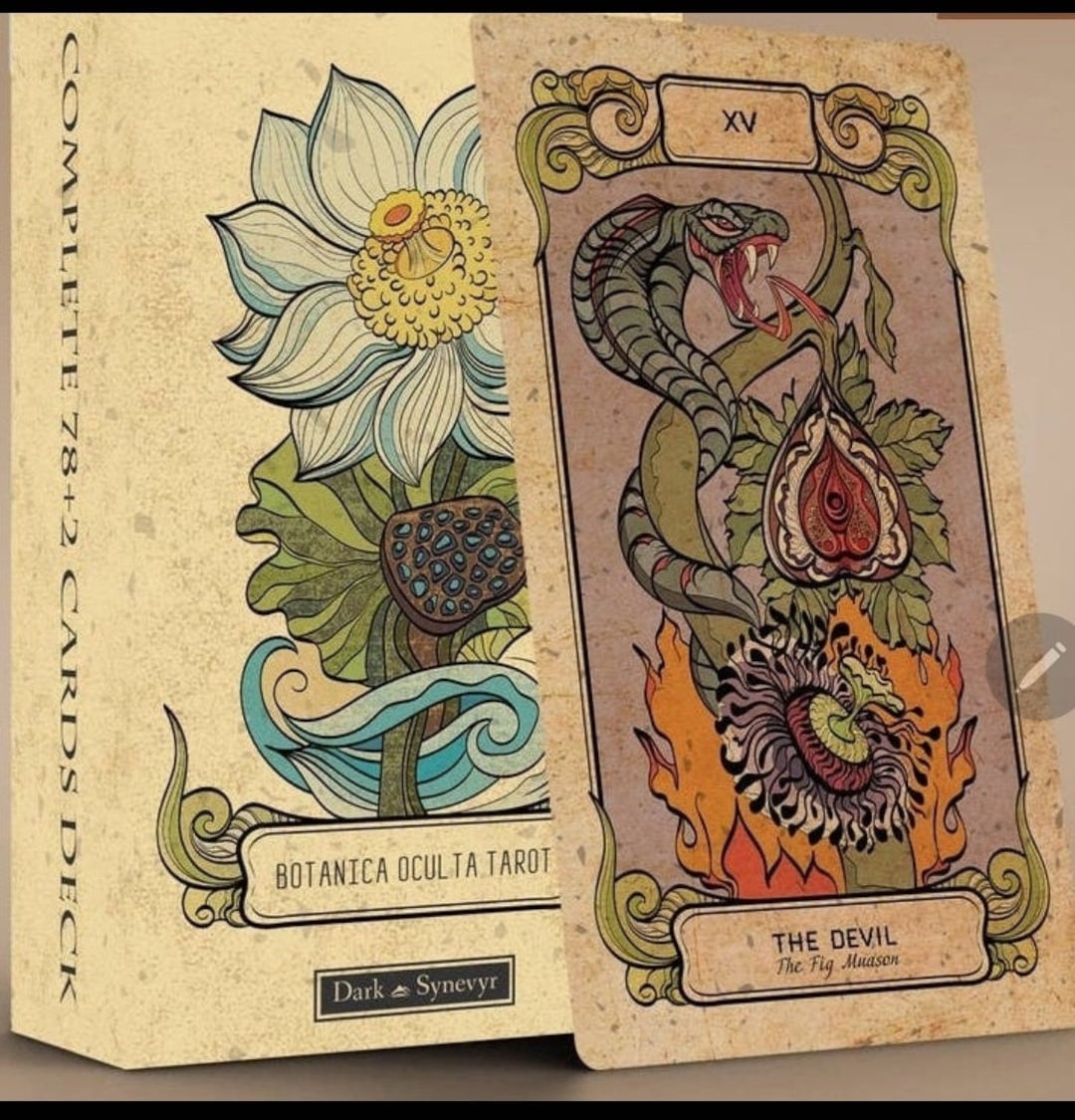 Botanica Oculta Tarot Deck Floral Guidebook Included Exotic Flower ...