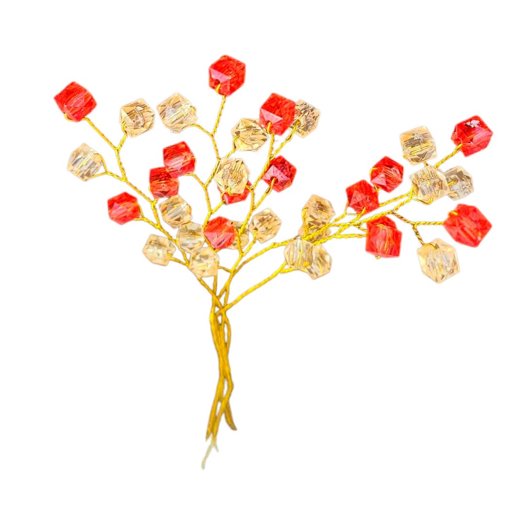 Sparkling Woven Wire Floral Stems | Handcrafted Beaded Flower ...