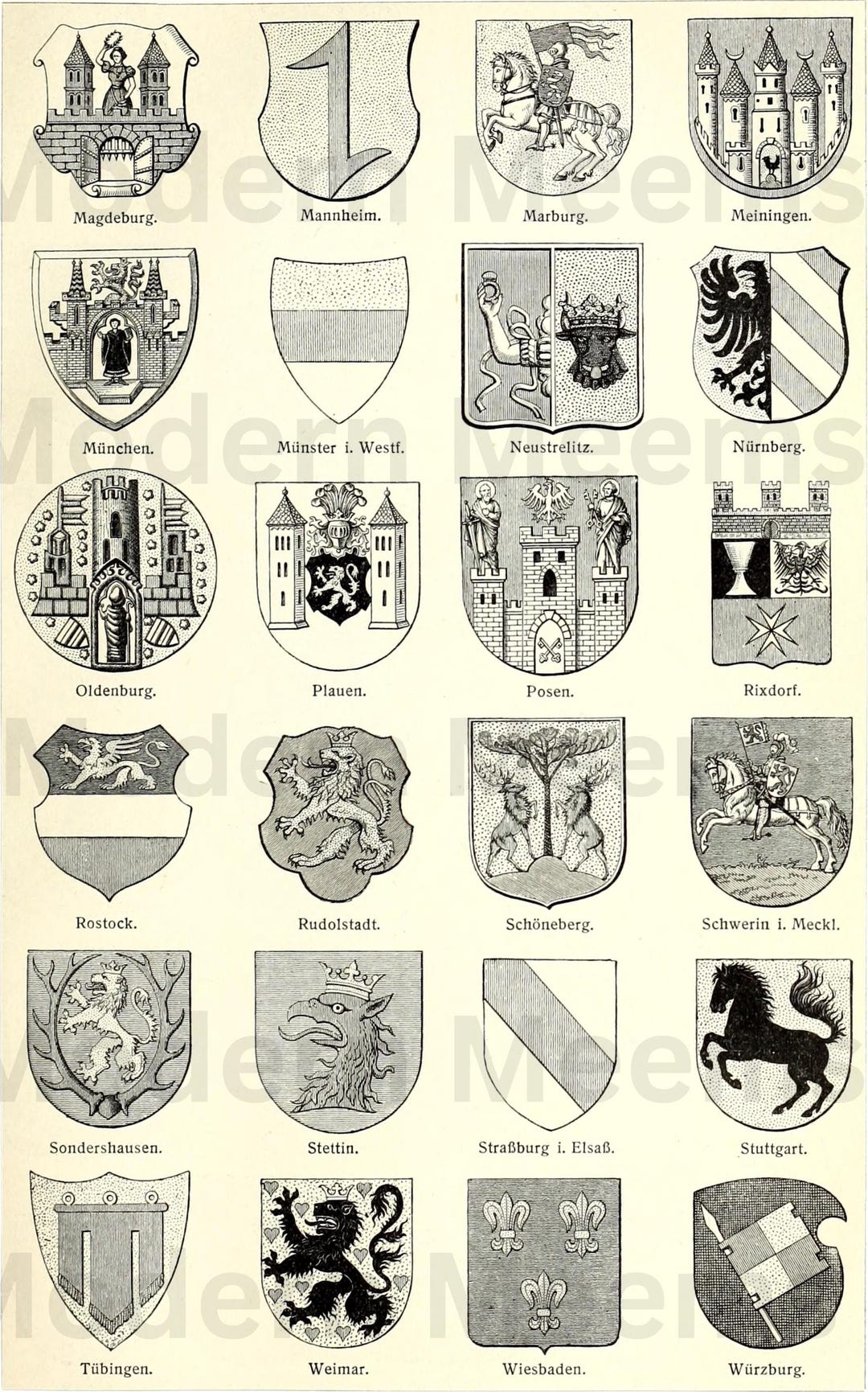 European Family Crest Instant PNG Download Customizable Historical Coat ...