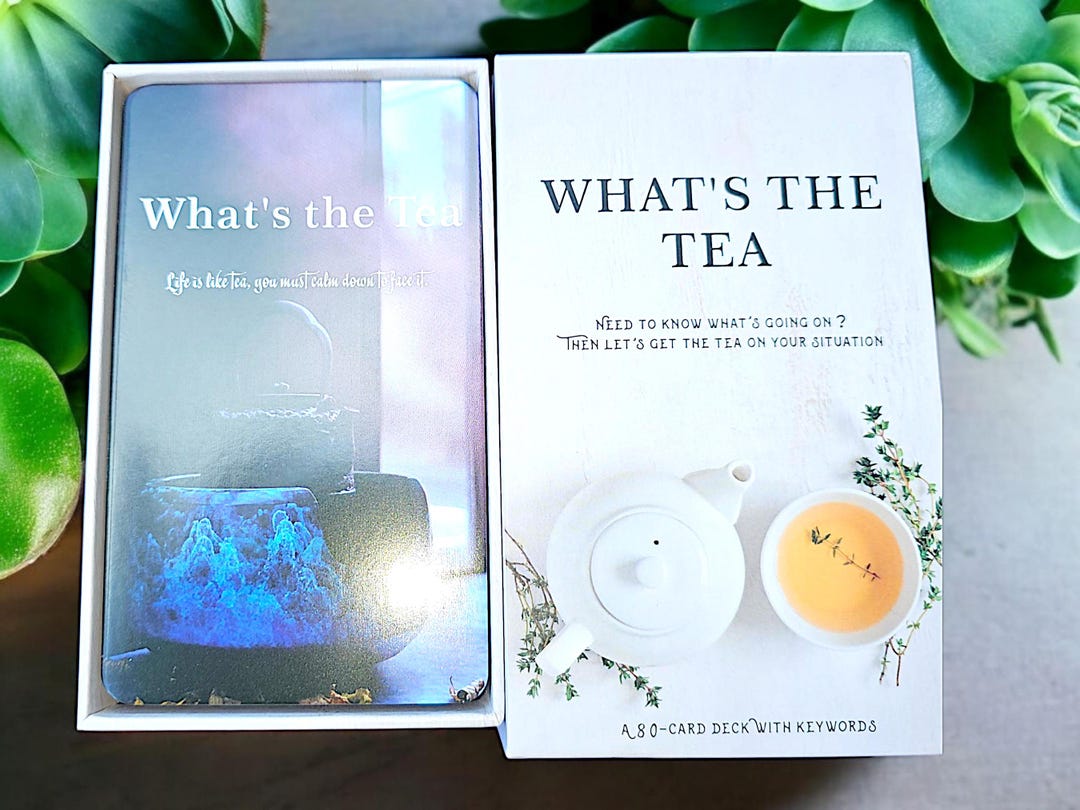 What's the Tea? Oracle Deck | Mystical Tea Leaf Reading Cards ...