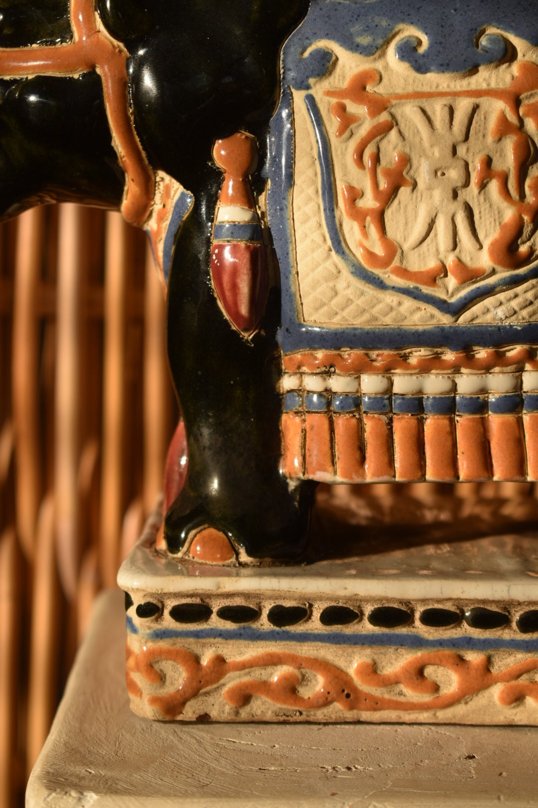 Vintage Hand-painted Elephant Plant Stand mid Century, Vintage Plant ...