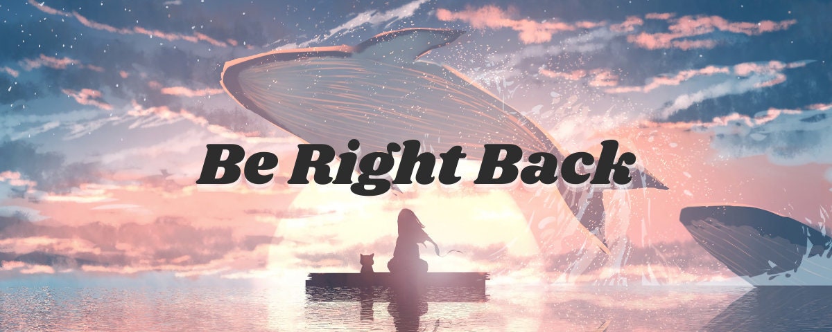 Twitch Banner Set of 4 starting Soon, Be Right Back, Stream Ended ...