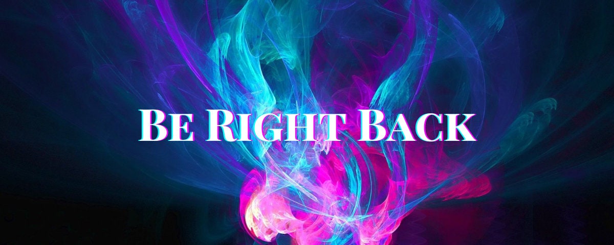 Twitch Banner Set of 4 starting Soon, Be Right Back, Stream Ended ...