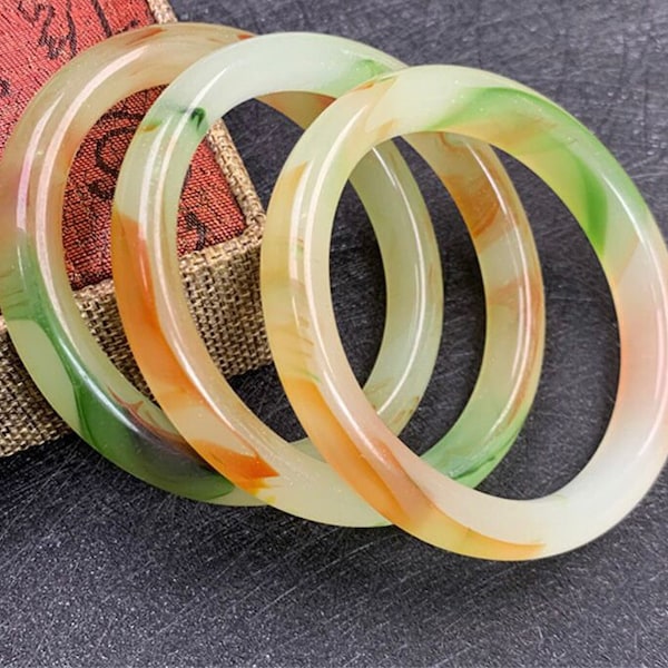 Orange Bangle Bracelet - Etsy