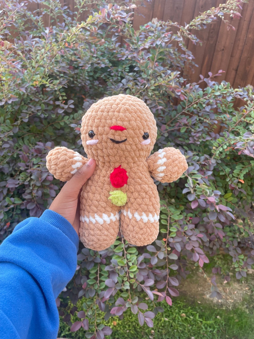 Handmade Crochet Gingerbread Man - Etsy