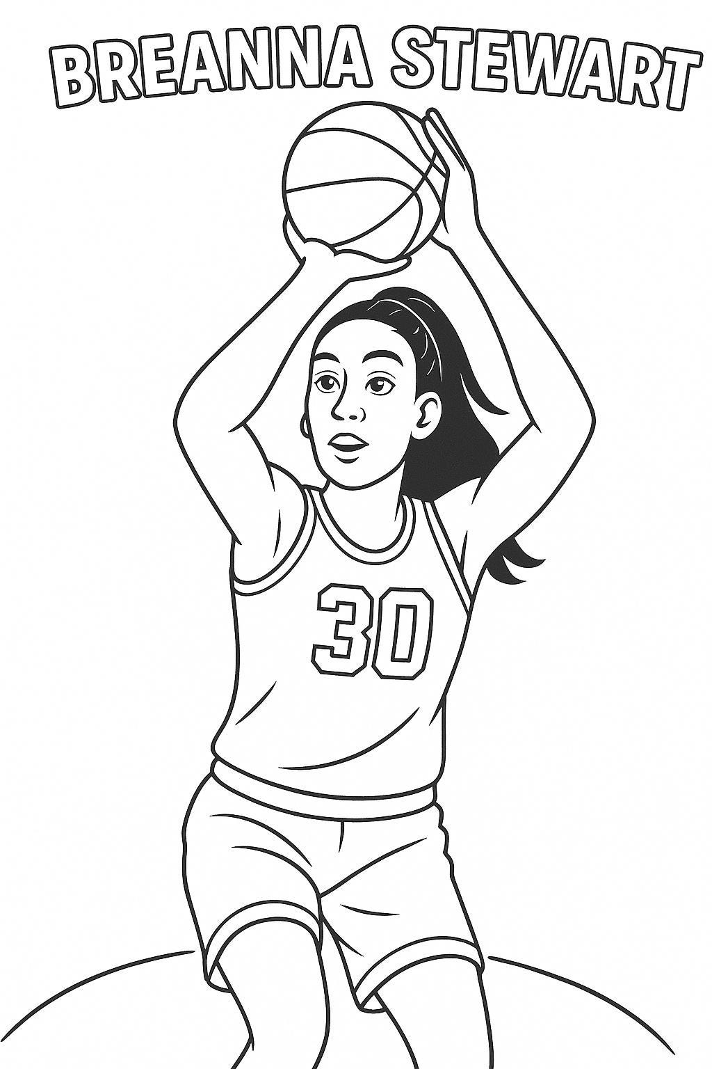 WNBA Player Coloring Pages - Etsy