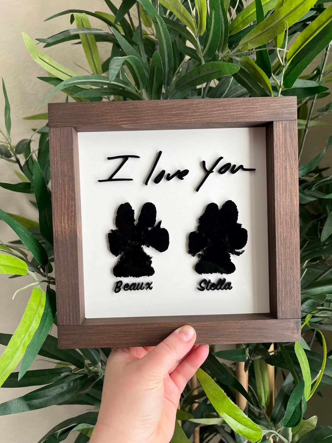 3D Paw Print Sign - Personalized Sign From Paw Print - Etsy