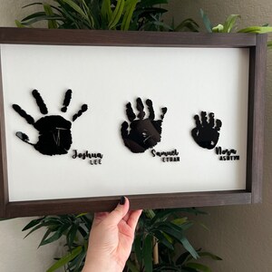 3D Handprint Sign - Personalized Sign From Handprint - Etsy