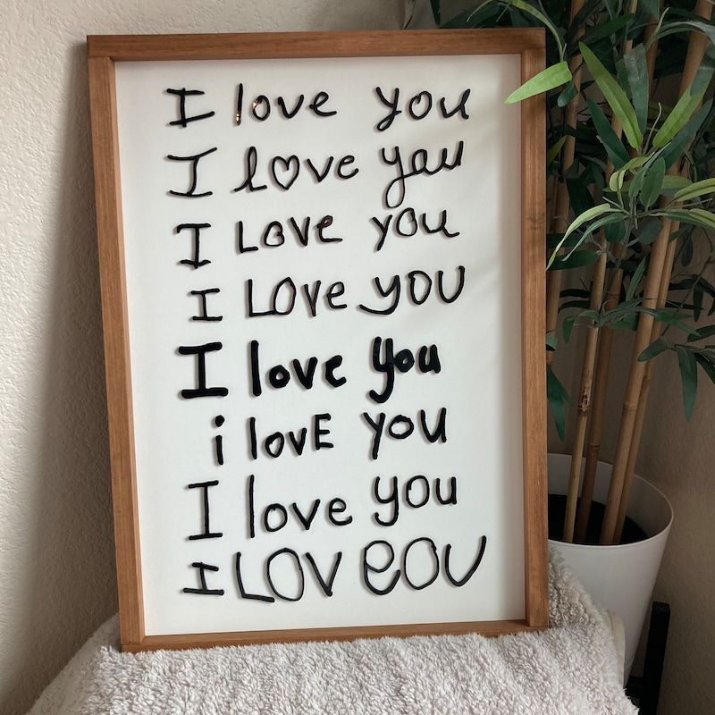 Acrylic I Love You Signs - Etsy