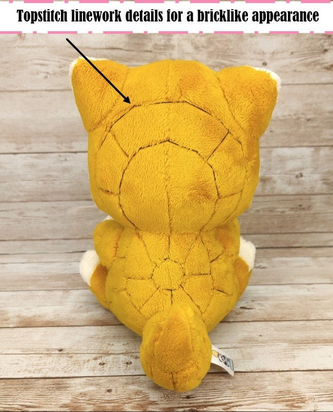 Sandshrew Plush Pattern - Etsy