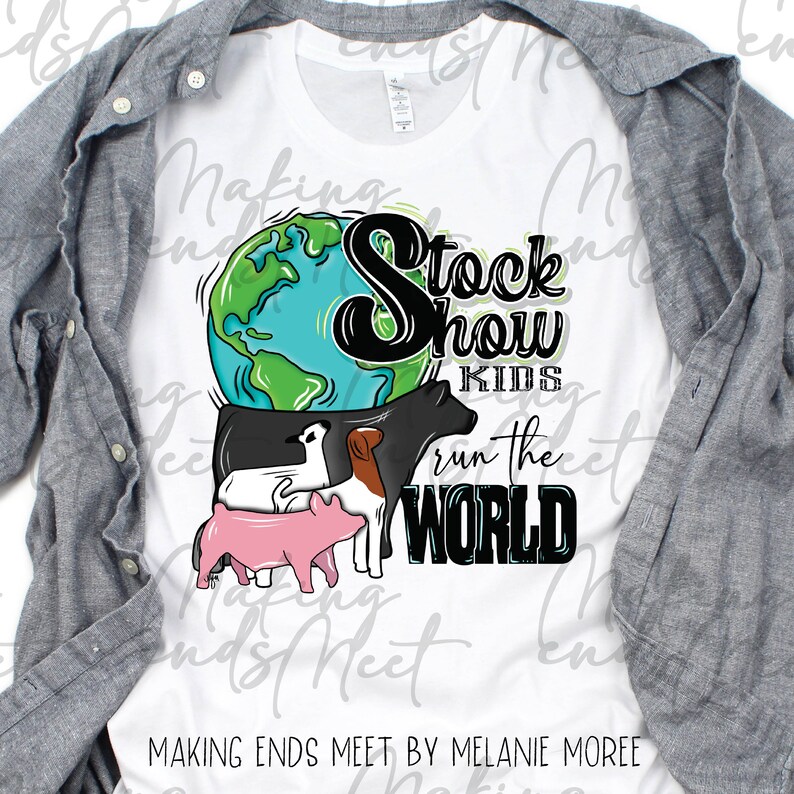 Stock Show Kids Run the World PNG Digital Download Digital Art Instant ...