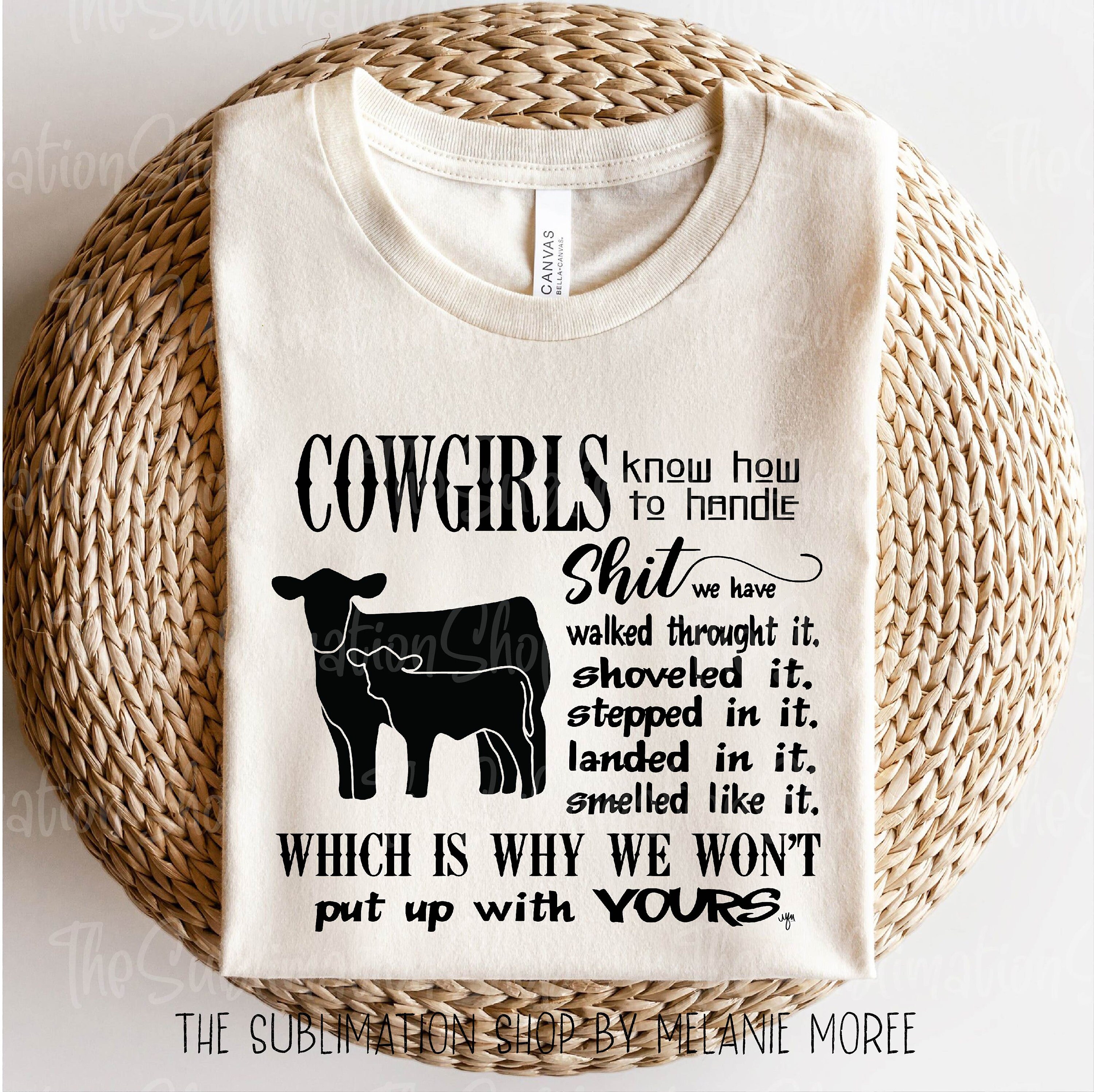 Handle Shit Cow Calf Pair PNG Digital Download Digital Art Instant ...