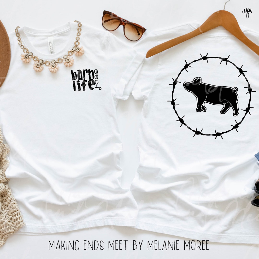 Circle Barbed Wire Pig SVG Digital Download Digital Art Instant ...