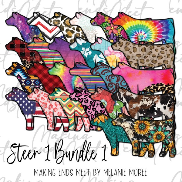 Show Steer Clip Art - Etsy