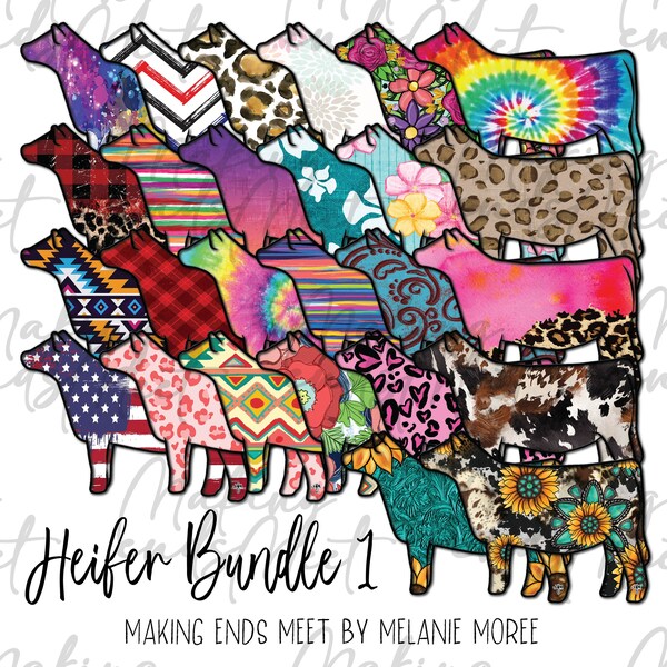 Show Heifer Clip Art - Etsy