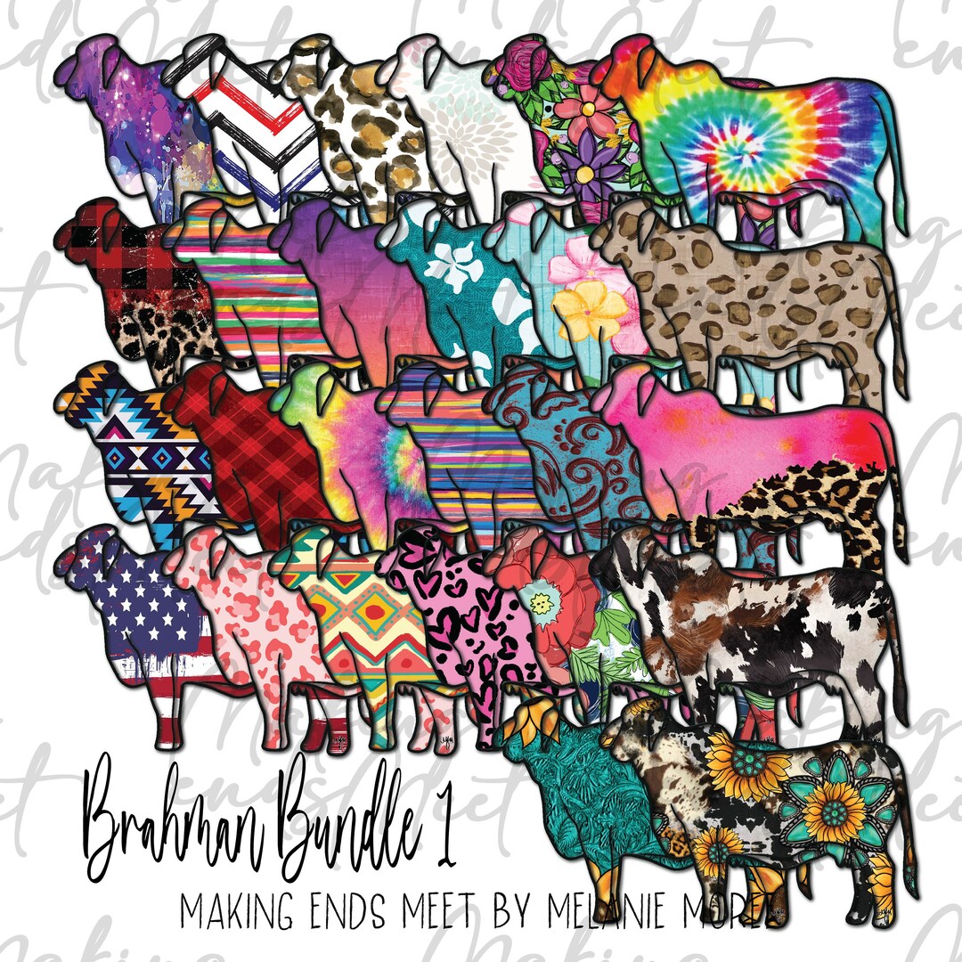 Fancy Brahman Bundle PNG Digital Download Sublimation Designs Digital ...