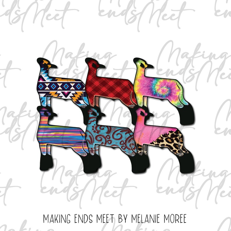 Fancy Lamb Bundle PNG Digital Download Sublimation Designs - Etsy